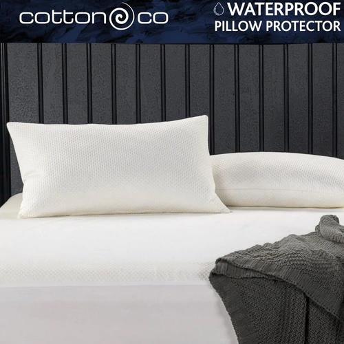 COTTON CO. QUILTED WATERPROOF MATTRESS PROTECTOR – linen-and-bath